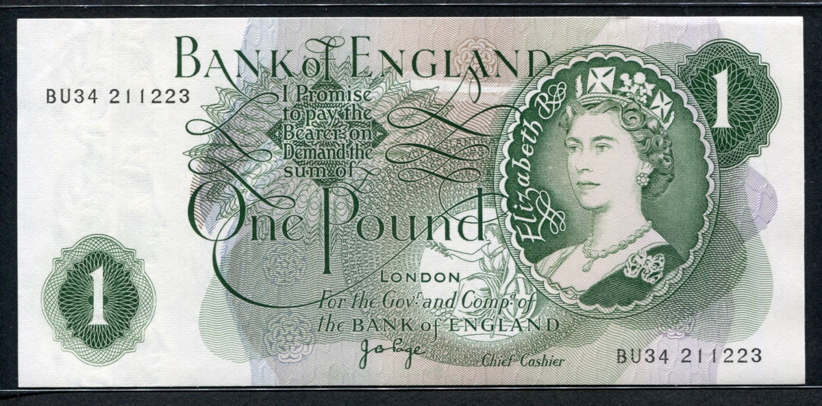 영국 Great Britain 1970-1977 1 Pound,P374g, 미사용